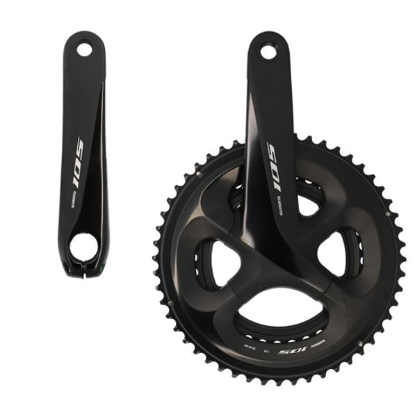 PEDAL SET -ROAD- COMPACT 52-36 TEETH L170 SHIMANO 105 R7000 BLACK 11 GEARS